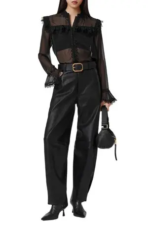 ALLSAINTS Ciara Ruffle Shirt