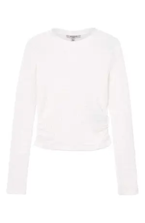 ALLSAINTS Long Sleeve Shirred Top