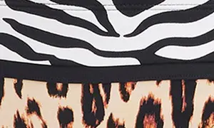 BLEU BY ROD BEATTIE Side Tie Hipster Bikini Bottom - Animal Print/multi