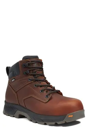 Timberland 6" Titan Ev Waterproof Composite Toe Work Boot - Brown
