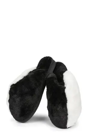 MEMOI Colorblock Slipper - Black-white