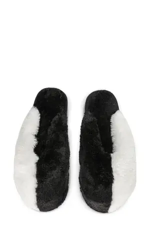 MEMOI Colorblock Slipper - Black-white