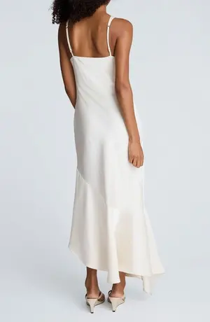 KENNETH COLE Asymmetric Sleeveless Cowl Neck Maxi Dress