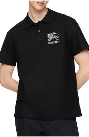 Burberry Ekd Sketch Cotton Polo Shirt