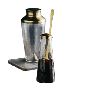 THE COLLECTIVE HOME Pebbled Large Carafe With Spoon Set - Clear