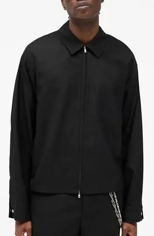 REPRESENT Zip-up Jacket - Jet Black