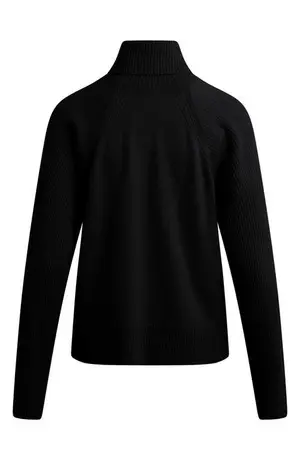 FAVORITE DAUGHTER Cashmere Turtleneck Sweater - Black