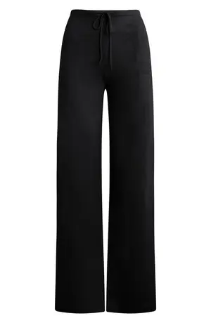 FAVORITE DAUGHTER Cashmere Drawstring Wide Leg Pants