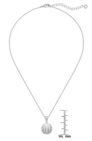 LILY NILY 3d Volleyball Pendant Necklace