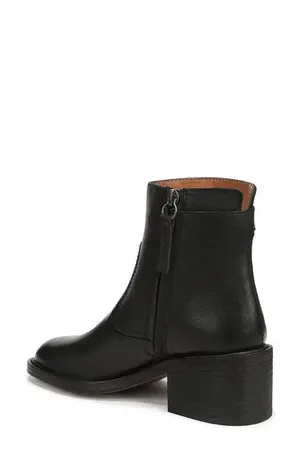 Franco Sarto Nylea Leather Bootie - Black
