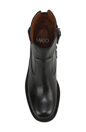 Franco Sarto Nylea Leather Bootie - Black