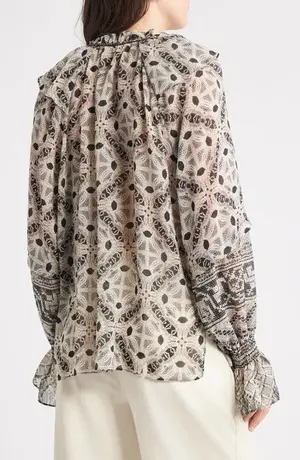 Kobi Halperin Glimmer Ruffle Top