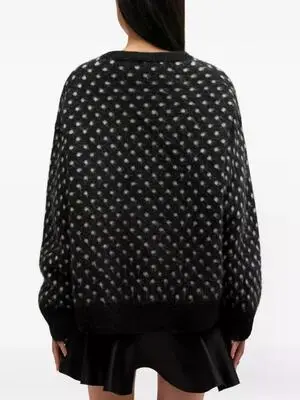 GANNI Polka Dot Brushed Sweater