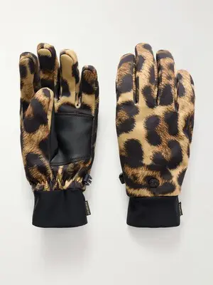 Goldbergh Softy Jaguar-print Ski Gloves