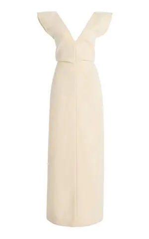 Proenza Schouler Mariam Scuba Maxi Dress - Ivory