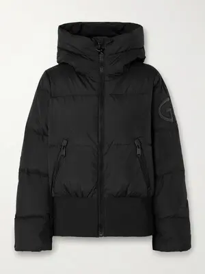 Goldbergh Village Hooded Quilted Down Ski Jacket - Black