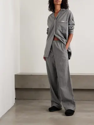 SKIMS Flannel Sleep Set - Gray