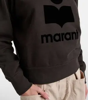 MARANT ETOILE Moby Logo Cotton-blend Sweatshirt