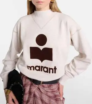 MARANT ETOILE Moby Logo Cotton-blend Sweatshirt