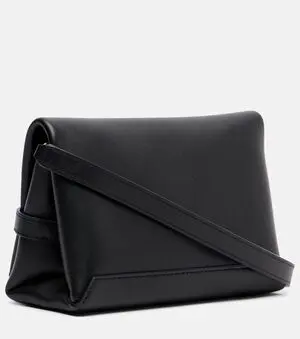 Victoria Beckham Chain Mini Leather Shoulder Bag - Black