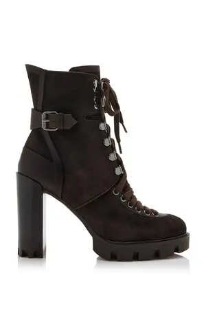 CHRISTIAN LOUBOUTIN New Macademia 100mm Ankle Boots - Brown