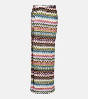 Missoni Zigzag Lamé Wrap Skirt