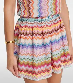Missoni Zigzag Halterneck Lamé Romper - Multicoloured