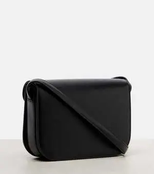 Calvin Klein Tilla Small Leather Shoulder Bag - Black