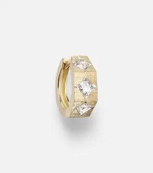 MARIE LICHTENBERG Ecrou Coco 18kt Single Hoop Earring - Gold