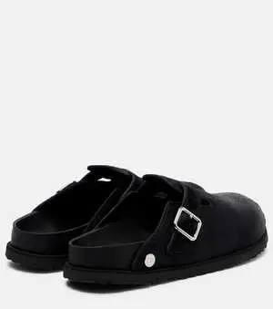 BIRKENSTOCK Calf Hair Clogs - Black