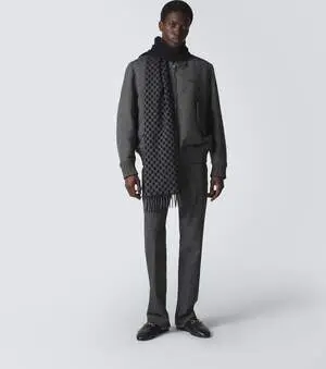 Gucci Gg Wool And Cashmere Scarf