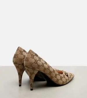 Gucci Erin 85 Canvas Pumps