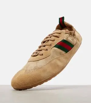 Gucci Gg Canvas Shift Sneakers - Beige