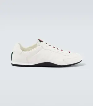 Gucci Leather Shift Sneakers - White