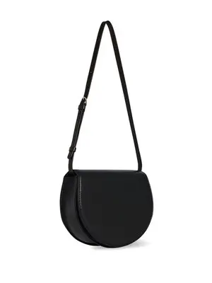 THE ROW Canteen Leather Shoulder Bag - Black