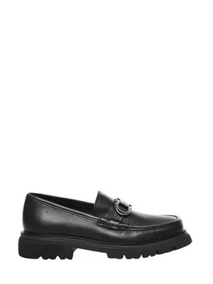 FERRAGAMO Mocassin Gancini - Black