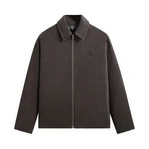 Kith Felted Jersey Lane Coaches Jacket - Grey