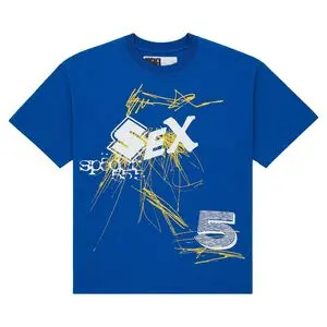 SP5DER Scribble Tee - Blue