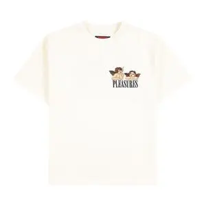 PLEASURES Dynamic Short-sleeve Crewneck - Cream