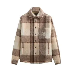 Kith Brushed Plaid Sheridan Shacket - Tan