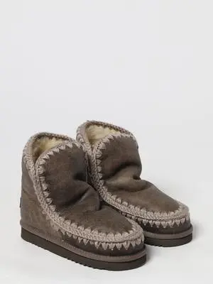 Mou Metallic Ankle Boots - Grey