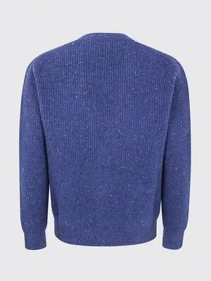 LARDINI Ribbed Cardigan - Blue