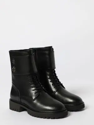 Tory Burch Leather Combat Boots