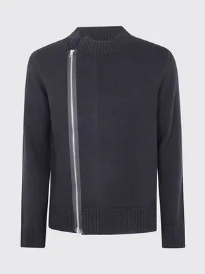 Sacai Zip-up Knit Sweater - Black