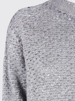 Avant Toi Textured Pullover Sweater - Grey