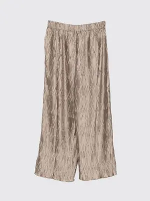 BY MALENE BIRGER Crinkled Wide Leg Pants - Gold