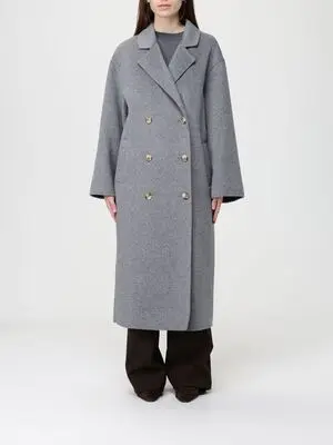 Loulou De Saison Double Breasted Coat - Grey