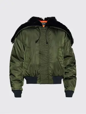 Dsquared2 Bomber Jacket With Faux Fur Collar - Green