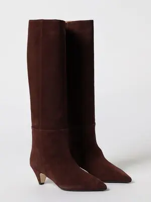 ANNA F. Knee High Boots - Burgundy