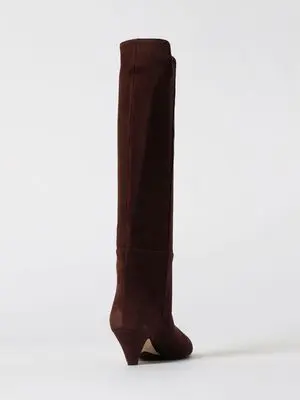 ANNA F. Knee High Boots - Burgundy